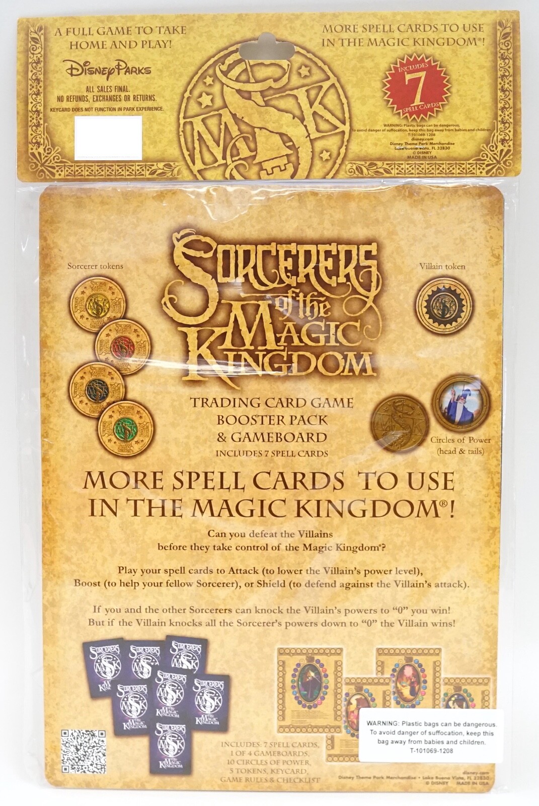 New Disney Sorcerers Magic Kingdom Trading Card Game Booster ...