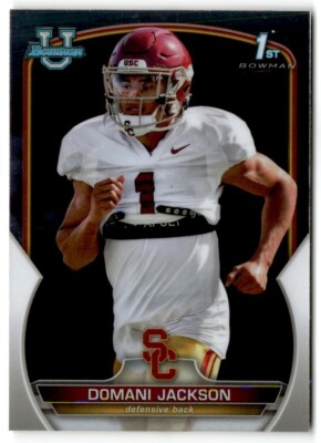 2022 Bowman University Domani Jackson USC Trojans #91 | eBay
