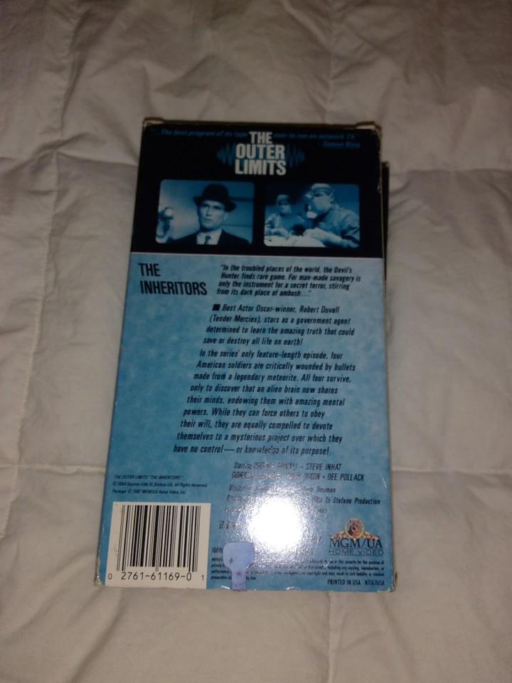 THE OUTER LIMITS The Inheritors VHS Robert Duvall Free Shipping | eBay