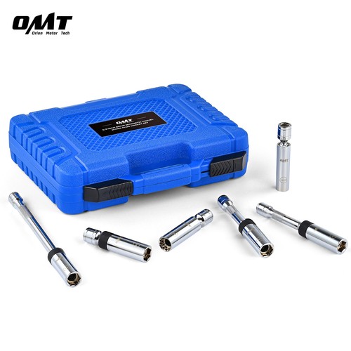 3/8" Magnetic Spark Plug Socket Set 6PCS Thin Wall 360¬∞ Swivel 6PT ...