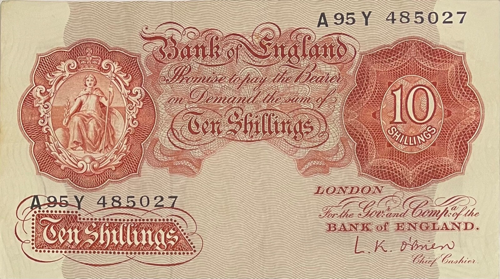OLD BRITISH BANK NOTES 10 SHILLINGS, ONE POUND £1. CHOOSE YOUR TYPE ...