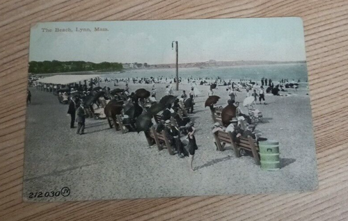 VINTAGE LYNN MA MASSACHUSETTS POSTCARD Circa 1912 The Beach Lynn, Mass ...