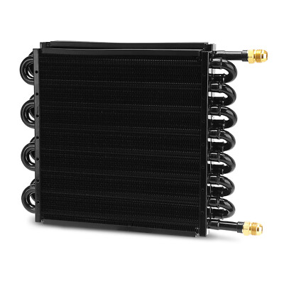 16 Pass 1/2" Transmission Cooler 8AN Tube Fin Cooler Air Compressor ...