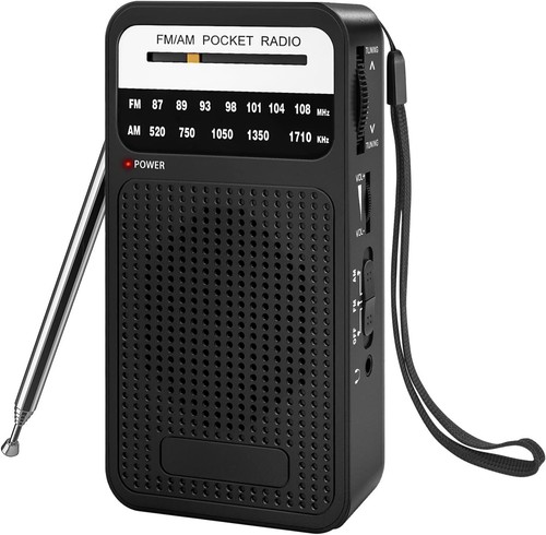Portable Radio AM FM with Long Range Reception, Goodes Transistor Radio ...