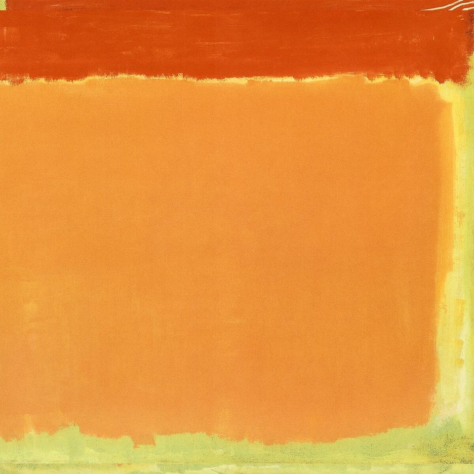 28W"x30H" NUMBER 5 (NUMBER 22) by MARK ROTHKO - YELLOW CANARY ORANGE ...