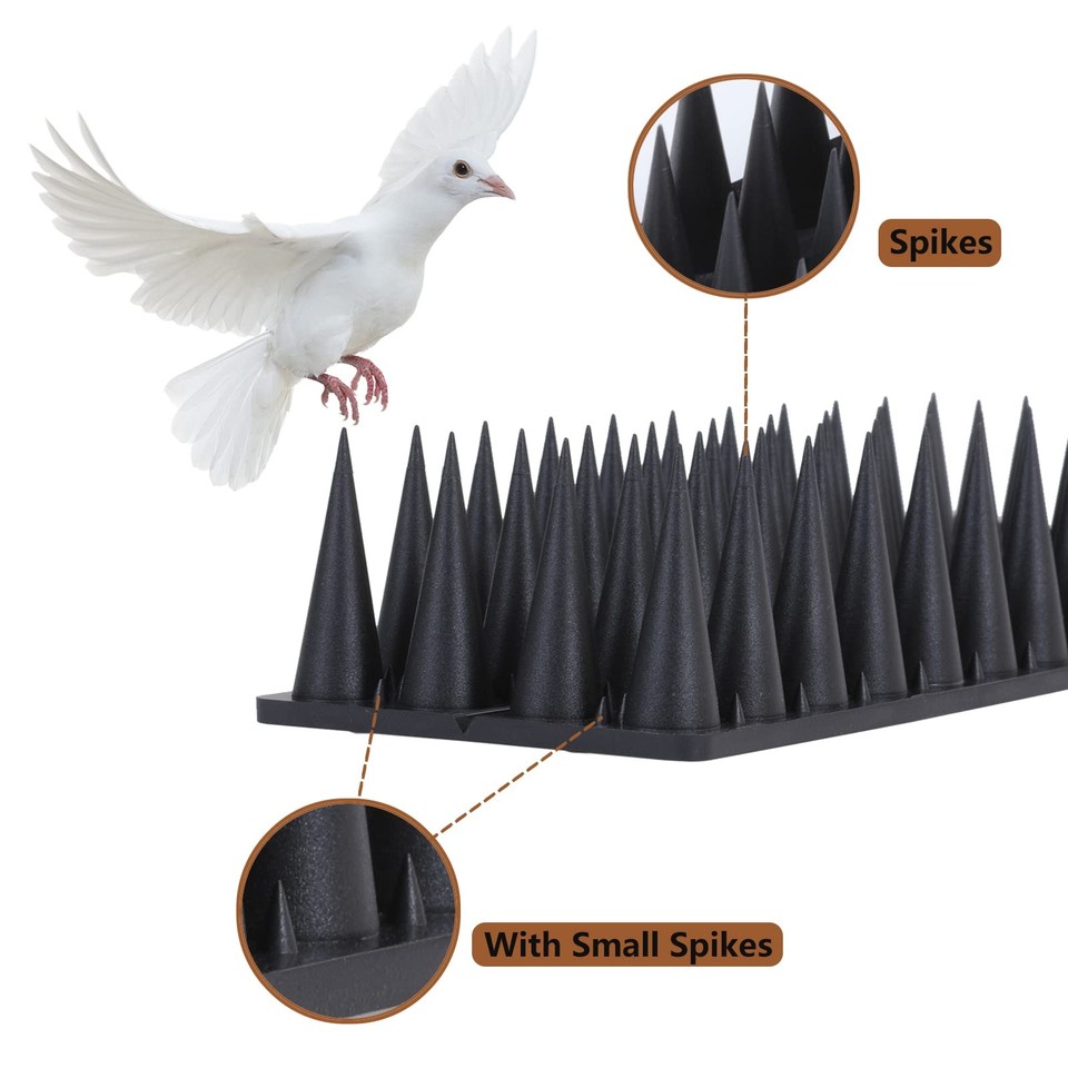 Bird Spikes 9 Pack Guard for Squirrel Cat Raccoon and Other Small ...