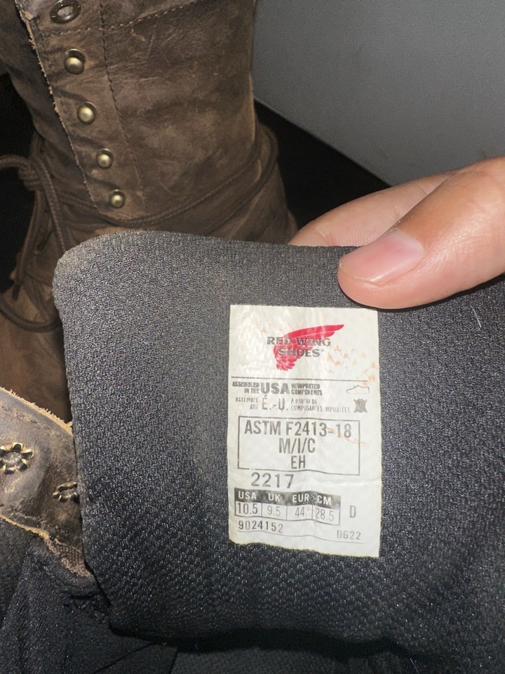 Red Wing Steel Toe 2217 Logger Boots 10.5 D Made In USA Must See ...