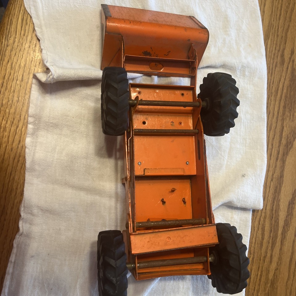 Vintage Structo End Loader Orange Steel Early 50s Made In USA | eBay