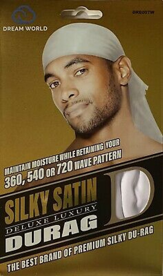 Smooth Thick Shiny & Silky Deluxe Du Rag Durag Black White + MORE ...