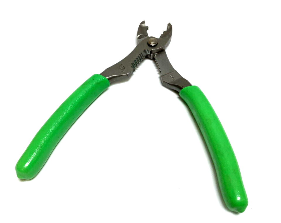 Snap-on PWCSS7ACF 7" Green Vinyl Grip Wire Stripper Cutter Crimper ...