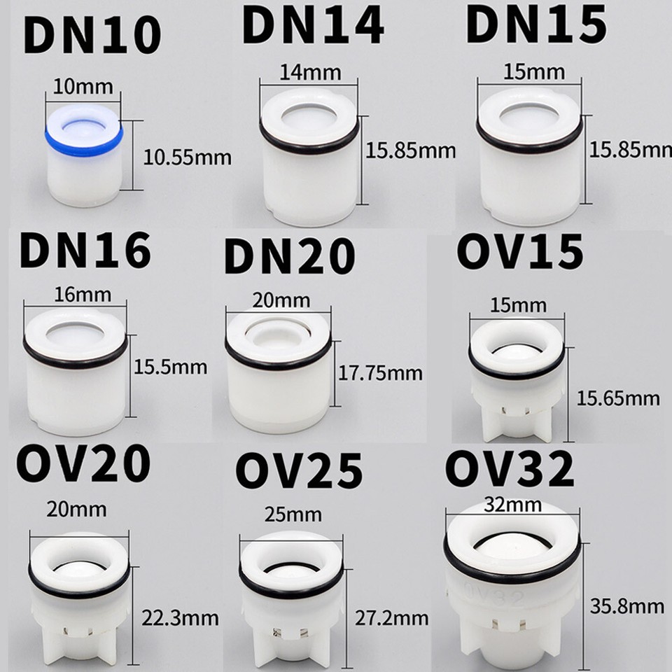 5/10/20pcs Plastic Insert Check Valve 10mm-32mm Non-Return One Way ...
