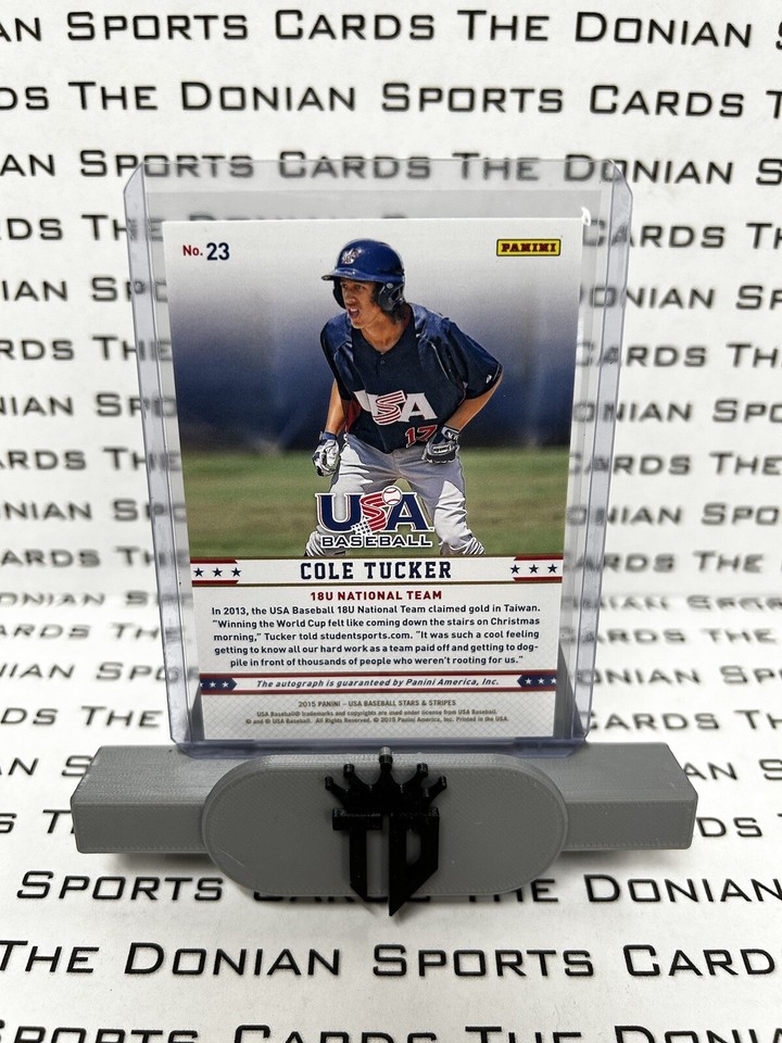 Cole Tucker 2015 Panini USA Stars & Stripes #23 Auto Longevity /299 | eBay