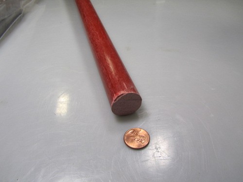 Fiberglass GPO3 Red Round Rods 1.0" Inch Diameter x 72 Inch Length, 1 ...