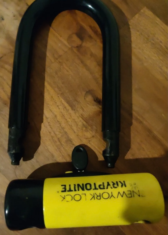 Kryptonite Yellow New York FAHGETTABOUDIT Mini Bike Lock | eBay