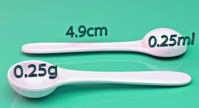 Measuring Spoon 250mg, 0.25g or 0.25ml Plastic Food Baking Medicine ...