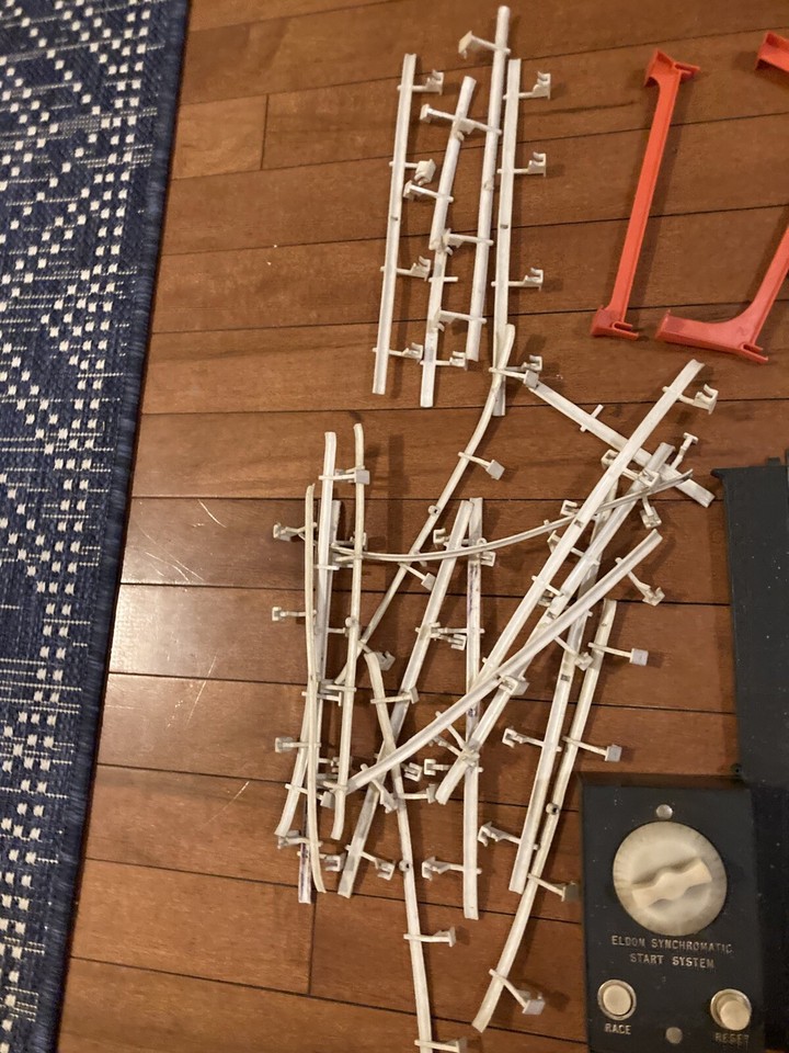 Eldon Slot Car Track Lot Set Syncromatic Start System | eBay