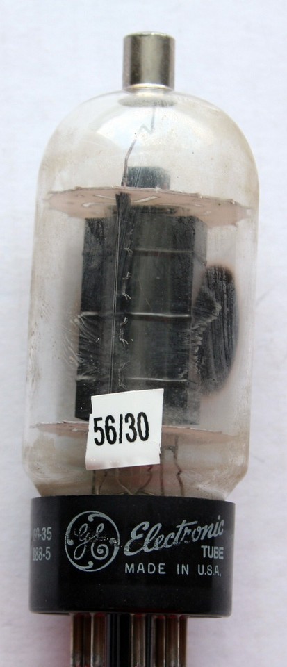 6BG6GA Vacuum Tube TV-7DU Tested Good 6BG6 Radio TV HAM Amplifier GE ...