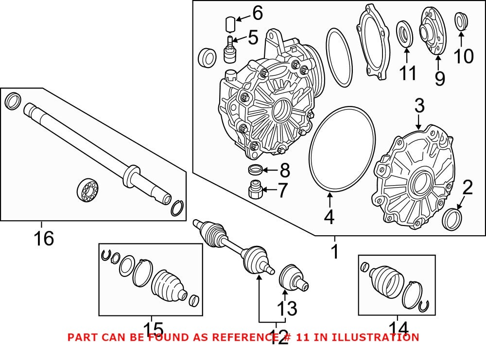 Genuine OEM Differential Seal for Mercedes 0169975146 | eBay