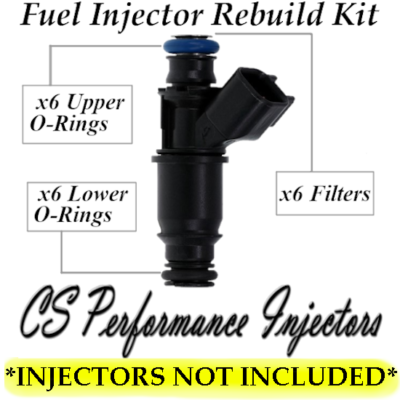 Fuel Injectors Rebuild Repair Kit fits 12573427 for 04-09 Buick Pontiac ...