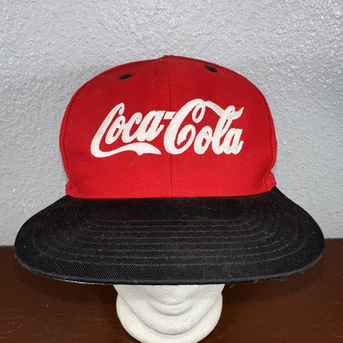 Vintage Coca Cola Classic Script Red Black Snapback Hat Cap | eBay