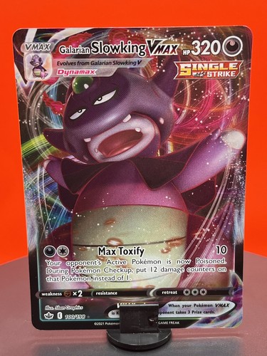 Pokemon Card - 2021 SWSH Full Art Galarian Slowking VMAX #100 Chilling ...