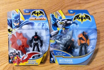 DC UNIVERSE BATMAN UNLIMITED ACTION FIGURE LOT DEATHSTROKE & BATMAN ...