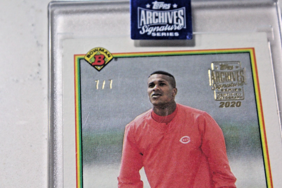 2020 Topps Archives 1990 Bowman ERIC DAVIS Signature Series Auto 7/7 ...