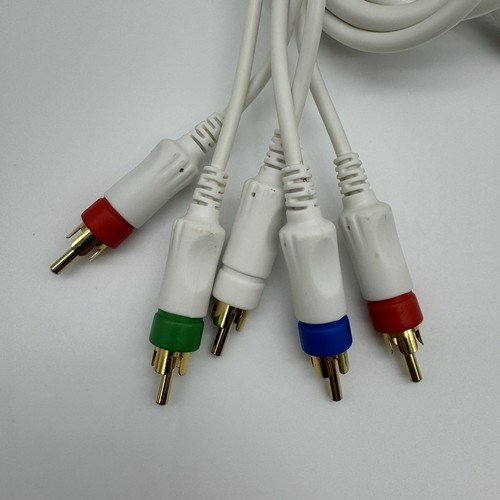 Nintendo Wii Component Cable HD by Mad Catz Used Working White AV Cord ...