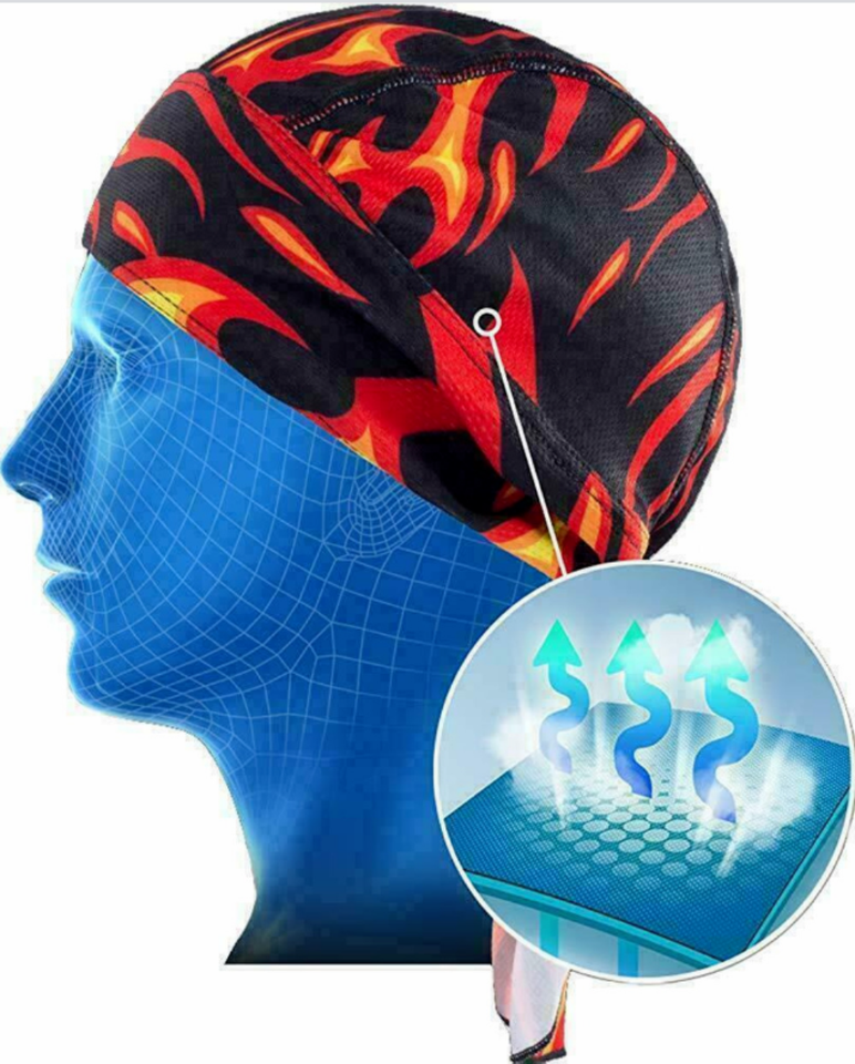 Do Dew Rag Skull Cap Cooling Helmet Liner Beanie Bandana Head Wrap Hat ...