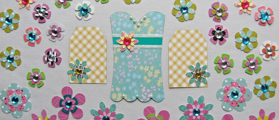 Handmade Paper Flowers Tags Embellishments 72 Scrapbooks Journals Cards ...
