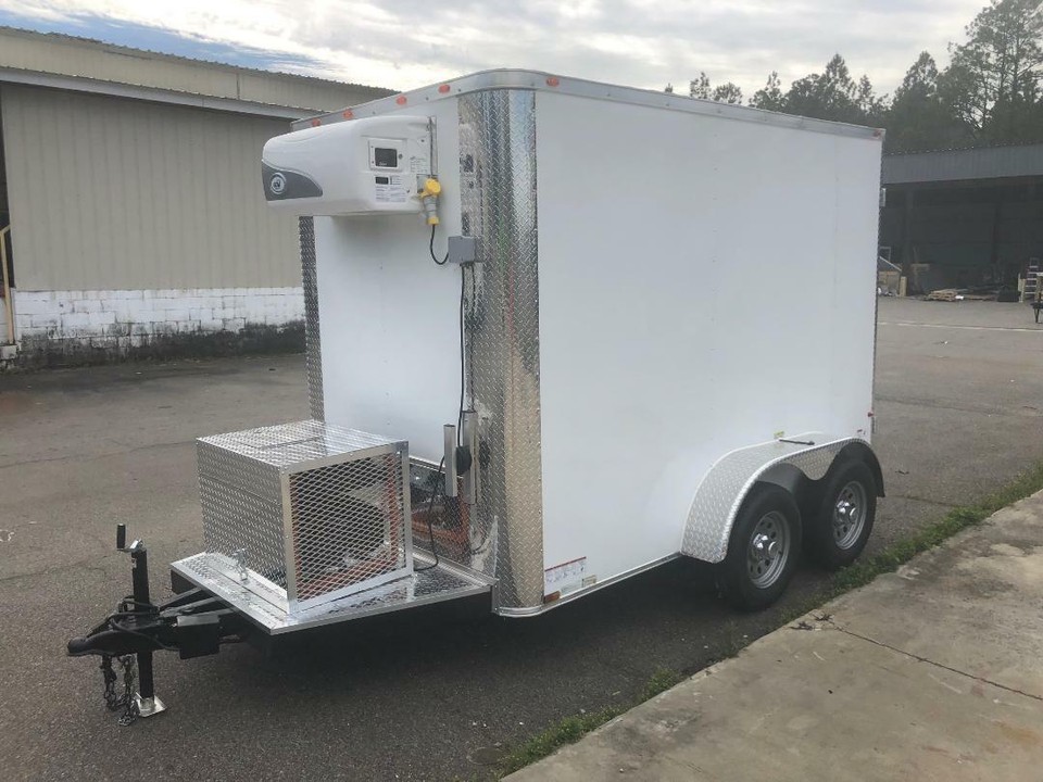 NEW REFRIGERATOR FREEZER COOLER MOBILE TRAILER FOR MEAT FLORIST PRODUCE ...