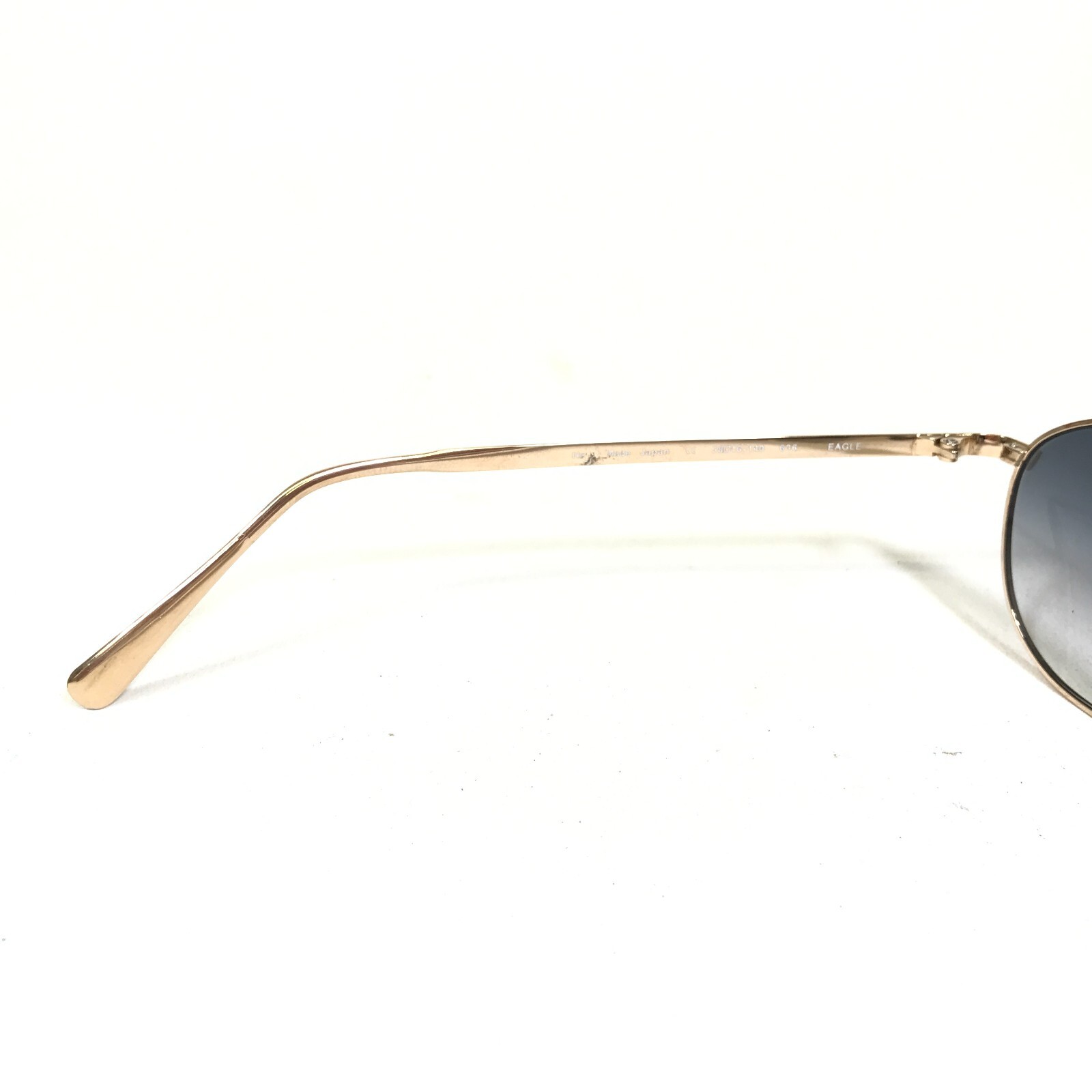 Morgenthal Frederics Sunglasses 636 EAGLE Gold Aviators with Blue ...