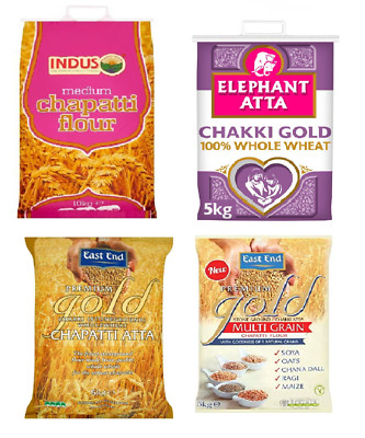 Flour Chakki 5/10KG Bag Wholemeal Wheat Flour Elephant Atta Chapattis ...