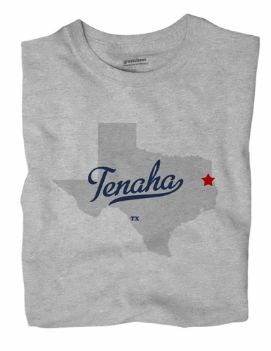 Tenaha Texas TX T-Shirt MAP | eBay
