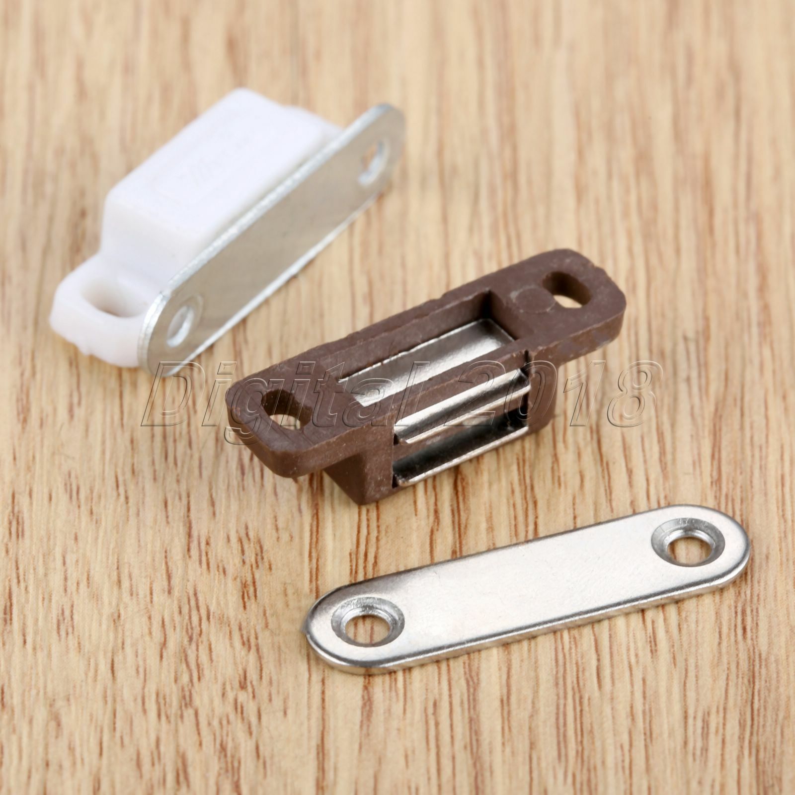 5pcs Magnetic Cabinet Catches Push Open Touch Kitchen Door Stop Damper ...