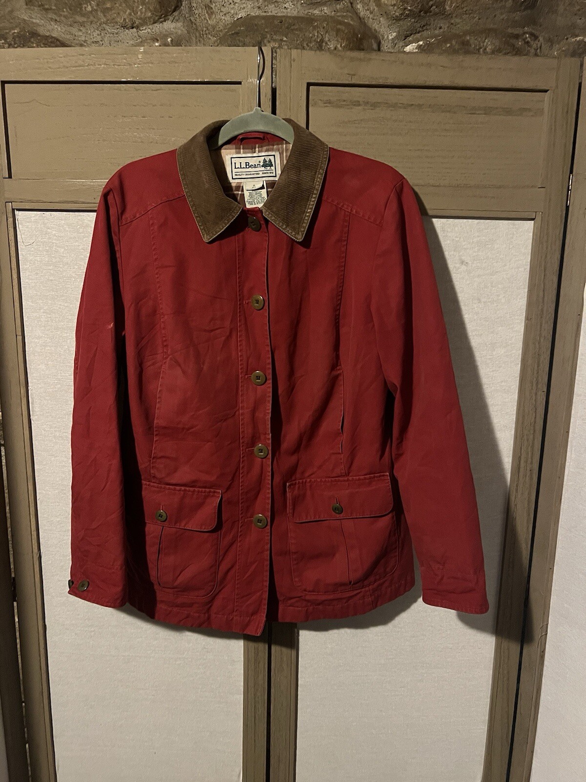 L.L.Bean Red Barn Jacket Coat Size Small | eBay