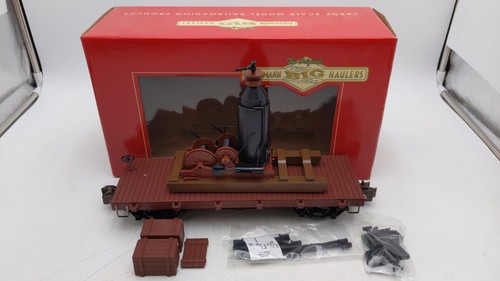 Bachmann 95699 G Skeleton Log Car w/ Steam Powered Log Skidder - Metal ...