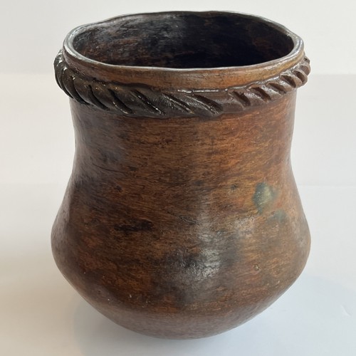 Vintage Navajo Pinon Pine Pitch Pot Handmade Pottery 6” x 5” Fantastic ...