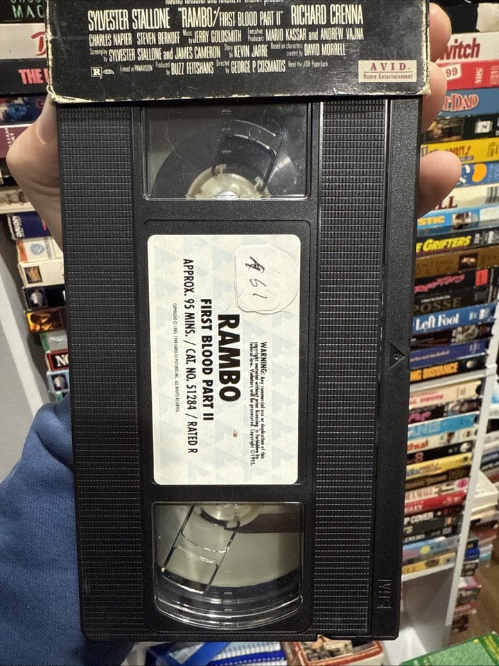 Rambo First Blood Part II 1985 VHS Rare | eBay