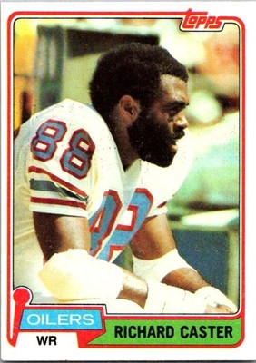 Richard Caster 1981 Topps #471 Houston Oilers | eBay