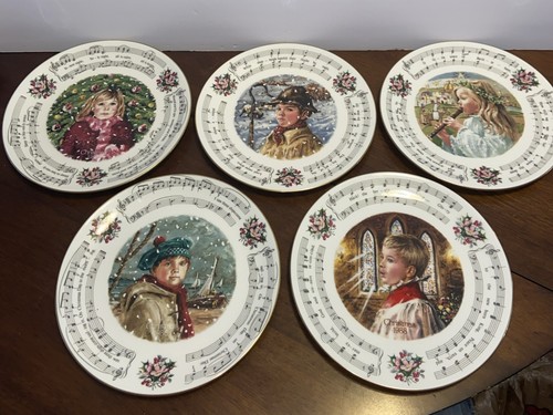 Royal Dolton Christmas Carols Plates 1983,1984,1985,1986,1988( No Chips ...