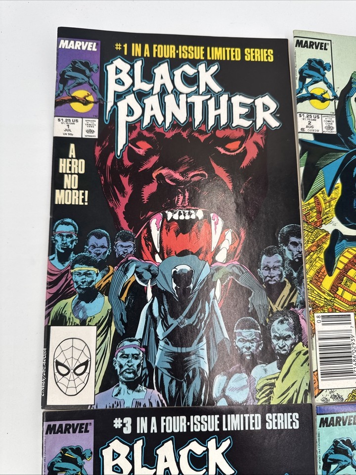 Black Panther #1-4 Complete Set Marvel Comics (1988 limited series ...