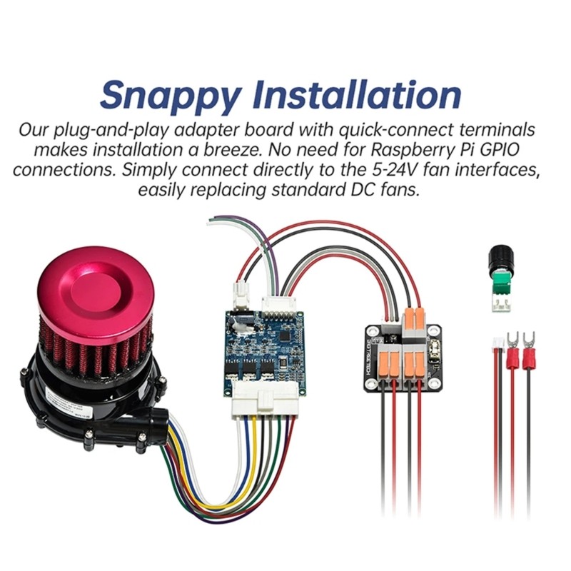 24V Brushless Centrifugal Air Blower WS7040 24V Blower Fan 45000RPM 6 ...