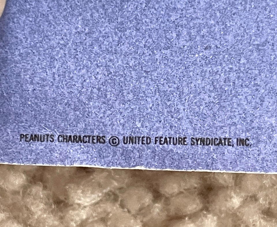 Peanuts Peppermint Patty Snoopy "Kiss Away Tears" Schulz Springbok ...