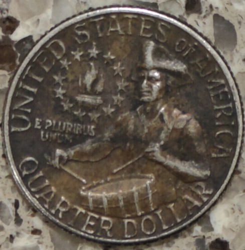 1976 Bicentennial quarter error, missing clad layer | eBay