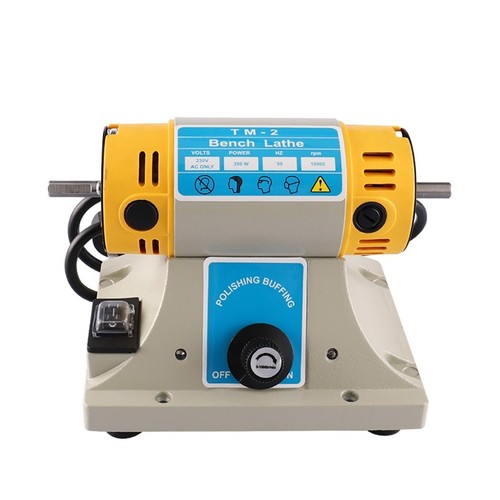 220V TM-2 Jewelry Rock Polishing Buffer Machine Bench Lathe Polisher ...
