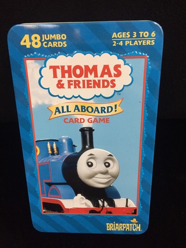 Thomas & Friends All Aboard Card Games Tin Can 48 Jumbo Cards 3 Games ...
