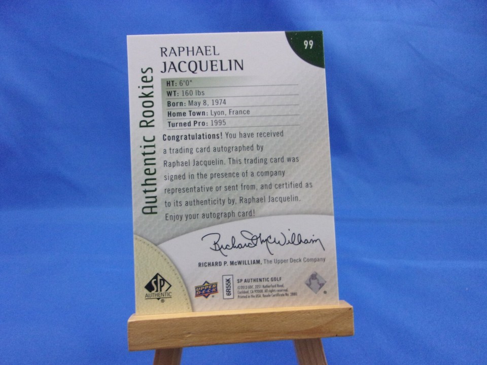 SP Authentic Golf 2014 RC Authentic Rookies Autograph Auto Raphael ...