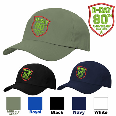 Embroidered D-Day Logo Baseball Cap, D-Day 80th Anniversary Logo ...