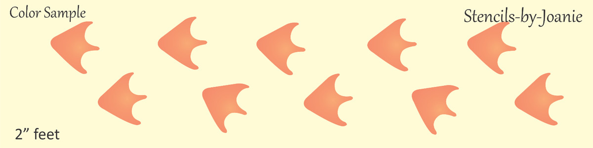 Duck Footprint Template